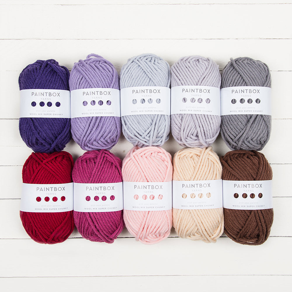 Paintbox Yarns Wool Mix Super Chunky 10 Ball Color Pack