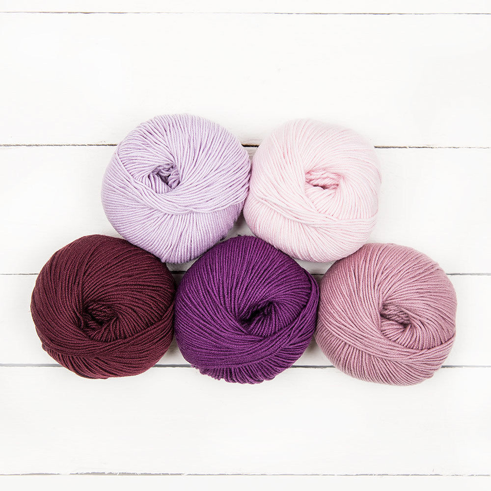 MillaMia Naturally Soft Merino 5 Ball Colour Pack Yarn - Merino Wool S