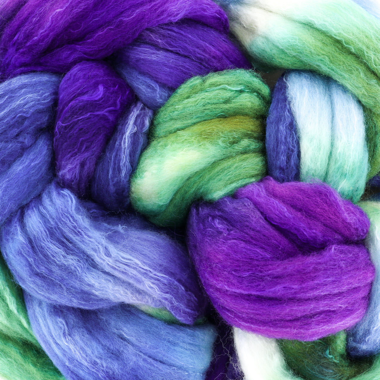 Frabjous Fibers Organic Polwarth/Silk Hand-Dyed Top Yarn - Wool